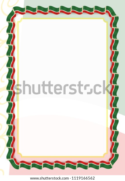 Frame Border Ribbon Chechen Flag Template: เวกเตอร์สต็อก (ปลอดค่า ...