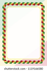 Frame Border Ribbon Congo Flag Template Stock Vector (Royalty Free ...