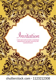 Frame Border Vector Design Invitation Template Stock Vector (Royalty ...