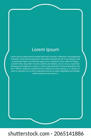 Frame Design A4 Size Paper Stock Vector (Royalty Free) 2065141886 ...