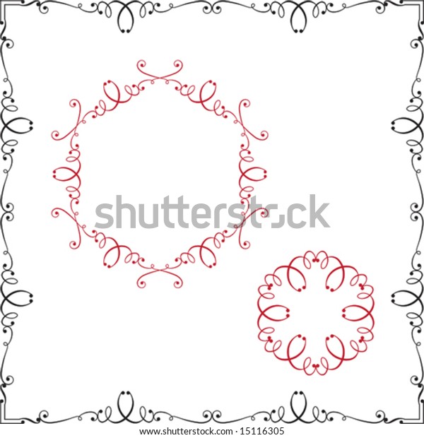 Frame Design Borders Center Piece Design Stock Vector (Royalty Free ...