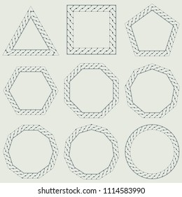 Frame Design Triple Two Threads: vector de stock (libre de regalías ...