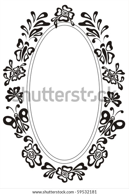 Frame Ellipse Stock Vector (Royalty Free) 59532181 | Shutterstock