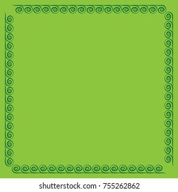Frame Green Color Framework Isolated On Stock Vector (Royalty Free ...