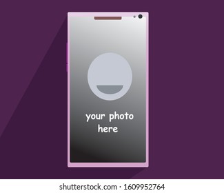 Frame Handphone Style Flat Design Vector Stock Vector (Royalty Free ...