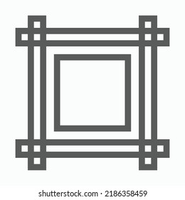 Frame Icon Framework Vector Framing Illustration Stock Vector (Royalty ...