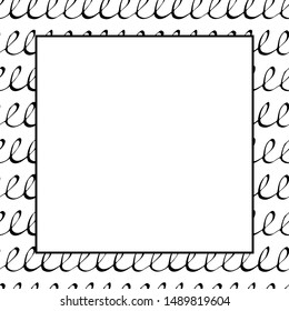 Frame Ink Pen Loop Drawings On Stock Vector (Royalty Free) 1489819604 ...