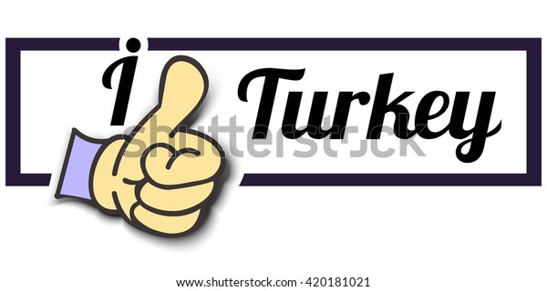 Frame Like Turkey Thumb Vector Graphic Stock Vector (Royalty Free ...