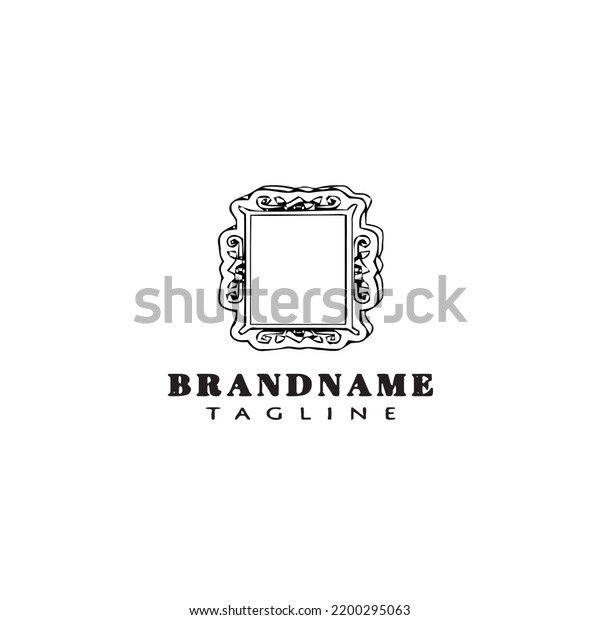 Frame Logo Icon Design Template Black Stock Vector (Royalty Free ...
