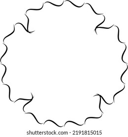 Frame Logo Portrait Waves Design Border Stock Vector (Royalty Free ...