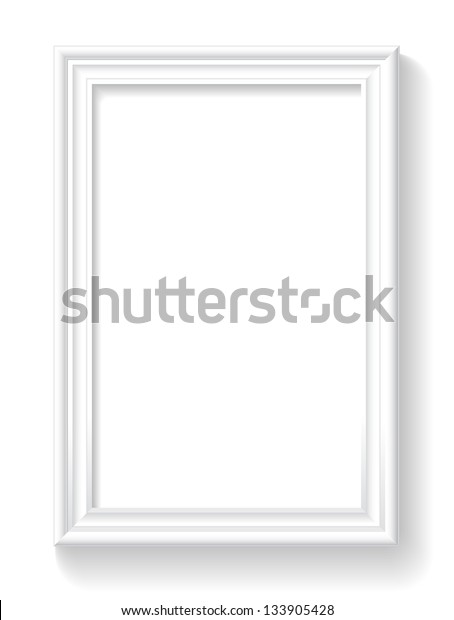 Frame On White Background Stock Vector (Royalty Free) 133905428