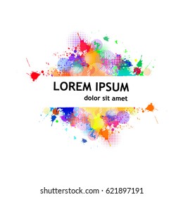 Frame Paint Stains Vector Stock Vector (Royalty Free) 621897191 ...