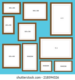 Picture Frame Vector Photo Art Gallery Stock Vector (Royalty Free ...