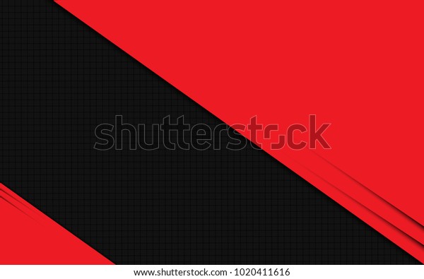 Frame Red Overlap Dimension Triangle Red Stock Vector (Royalty Free ...