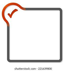 Frame Text Red Corner Check Box Stock Vector (Royalty Free) 221639800 ...