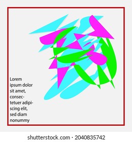 Frame Theme Abstract Colorfull Rectangle Art Stock Vector (Royalty Free ...
