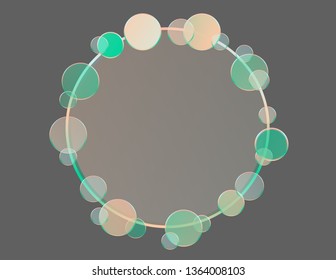 Frame Transparent Circles Decorative Stock Vector (Royalty Free ...