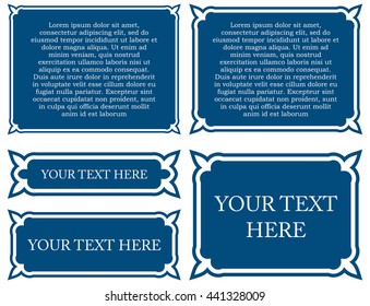 Frame Vector Simple Outline Frame Border Stock Vector (Royalty Free ...