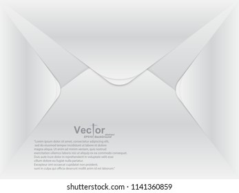 Frame White Letter Message Layout Background Stock Vector (Royalty Free ...
