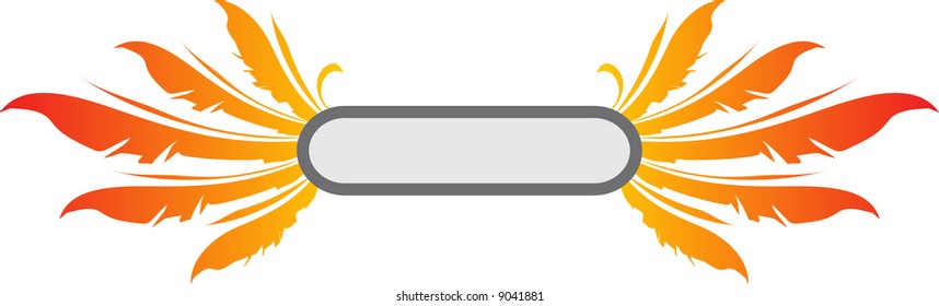 Frame Wings Isolated On White Stock Vector (Royalty Free) 9041881 ...