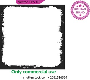 Frames Grunge Style Dirty Borders Collection Stock Vector (Royalty Free ...