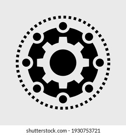 Framework Icon Gear Vector Icon Vector Stock Vector (Royalty Free ...
