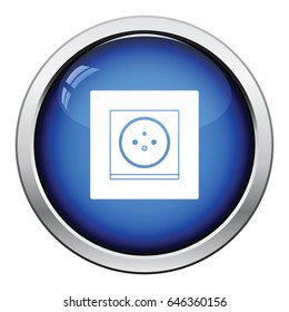 France Electrical Socket Icon Glossy Button Stock Vector (Royalty Free ...