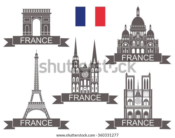 France Logo Isolated France Architecture On Stock Vector (Royalty Free ...