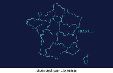 France Map Background Vector Eps10 Stock Vector (Royalty Free ...