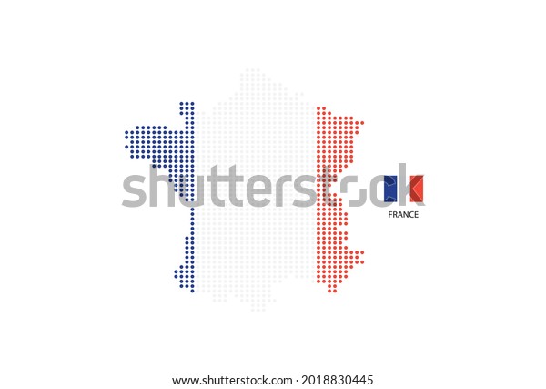 France Map Design By Color France Stock Vector (Royalty Free ...