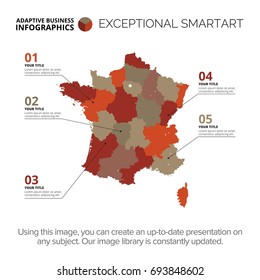 France Map Template 1 Stock Vector (Royalty Free) 693848602 | Shutterstock
