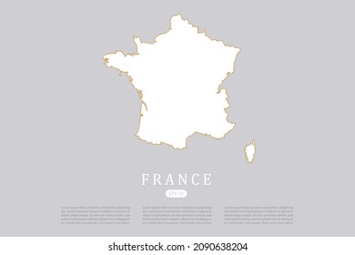 France Map World Map International Vector Stock Vector (Royalty Free ...