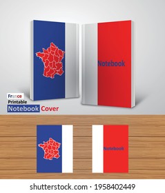 France Notebook Design Mockup 3d Book Stock Vector (Royalty Free ...