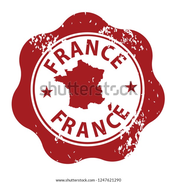 France Rubber Stamp Stock Vector (Royalty Free) 1247621290 | Shutterstock