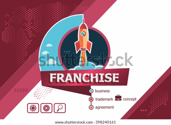 Franchise Design Concepts Business Analysis Planning 库存矢量图（免版税 ...