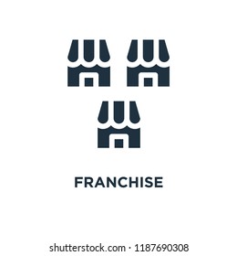 Franchise Icon Black Filled Vector Illustration Stock Vector (Royalty ...
