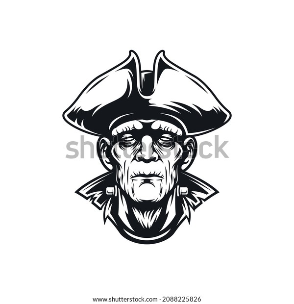 Frankenstein Head Mascot Design Vector Stock Vector (Royalty Free ...