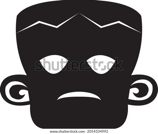 Frankenstein Head Vector Icon Logo Emoticon Stock Vector (Royalty Free ...