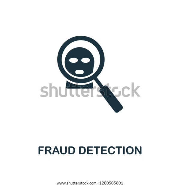 Fraud Detection Icon Monochrome Style Design Stock Vector (Royalty Free ...