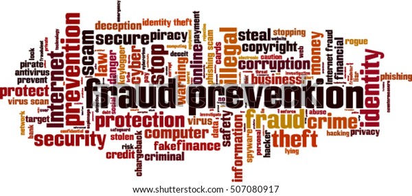 Fraud Prevention Word Cloud Concept Vector Stock Vector (Royalty Free ...