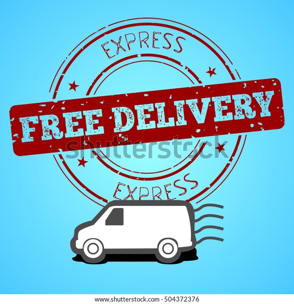 Free Delivery Graphic Design Text Vector Stock Vector (Royalty Free ...