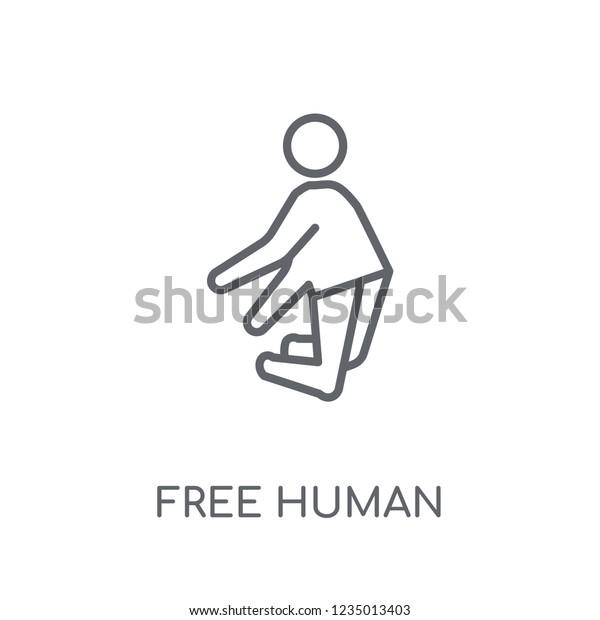 Free Human Linear Icon Modern Outline Stock Vector (Royalty Free ...