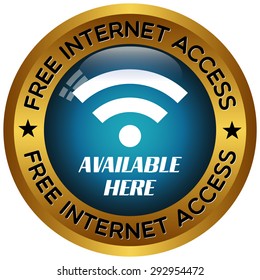 Free Internet Access Icon Stock Vector (Royalty Free) 292954472 ...