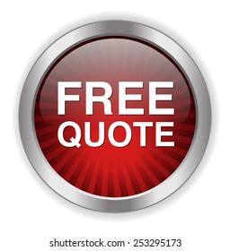 Free Quote Button Stock Vector (Royalty Free) 253295173 | Shutterstock