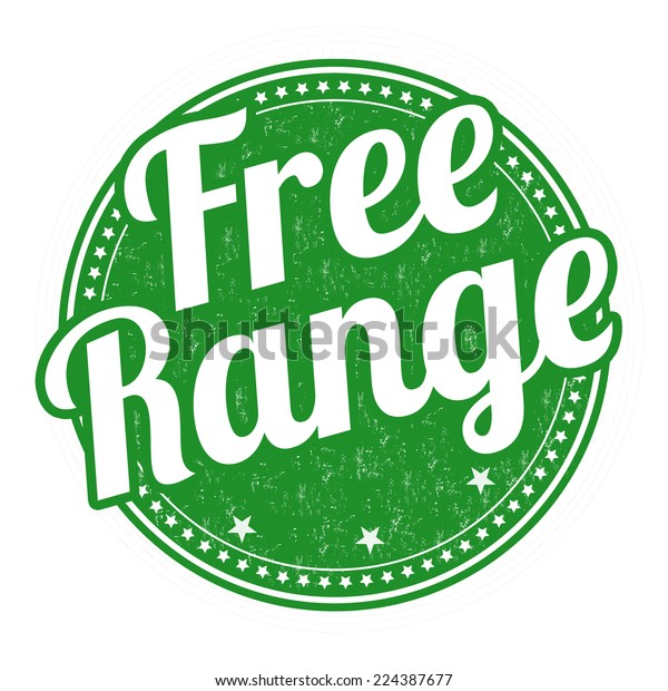 Free Range Grunge Rubber Stamp On Stock Vector (Royalty Free) 224387677