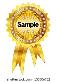 Free Sample Gold Medal Stock Vector (Royalty Free) 135506738 | Shutterstock