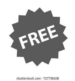 Free Sign Icon Vector Simple Isolated Stock Vector (Royalty Free ...