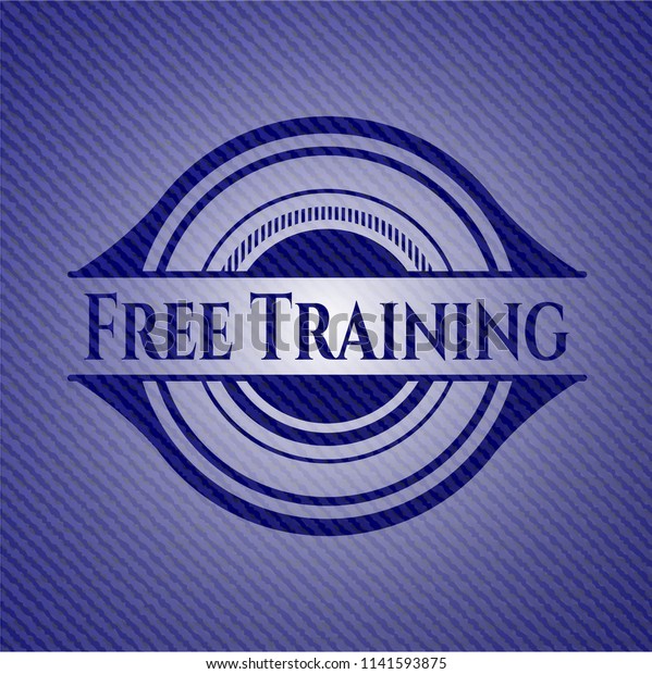 Free Training Emblem Jean Texture Stock Vector (Royalty Free ...