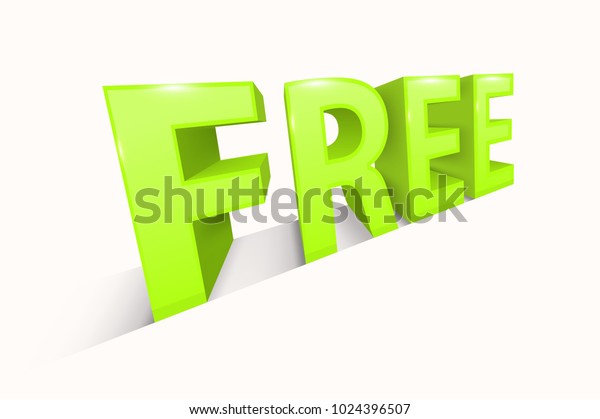 Free Word Illustration Isolated On White Stock Vector (Royalty Free ...