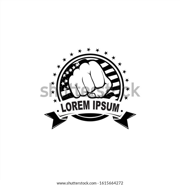 Freedom American Flag Logo Vector Template Stock Vector (Royalty Free ...